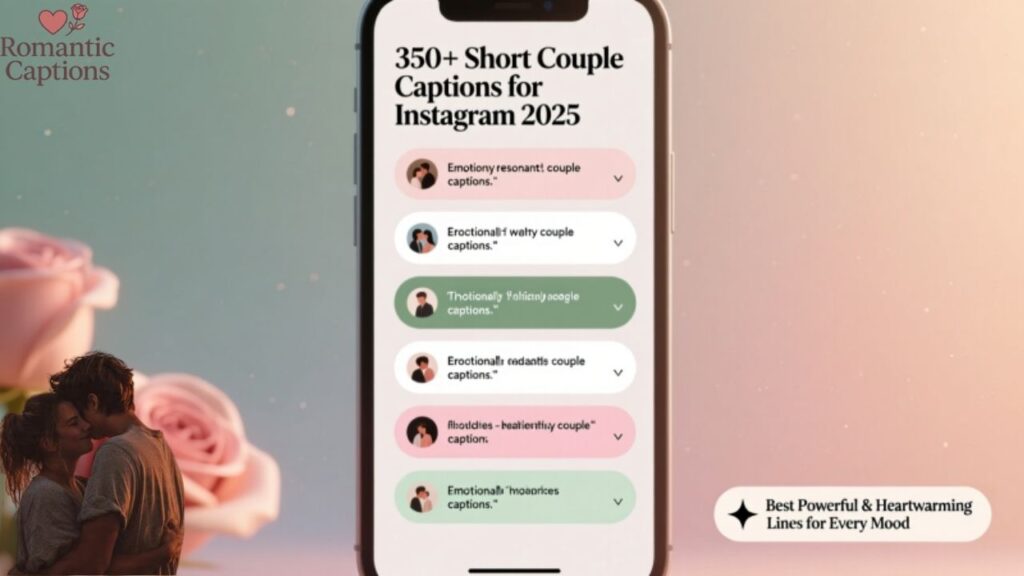 350+ Short Couple Captions for Instagram 2025 for Every Mood